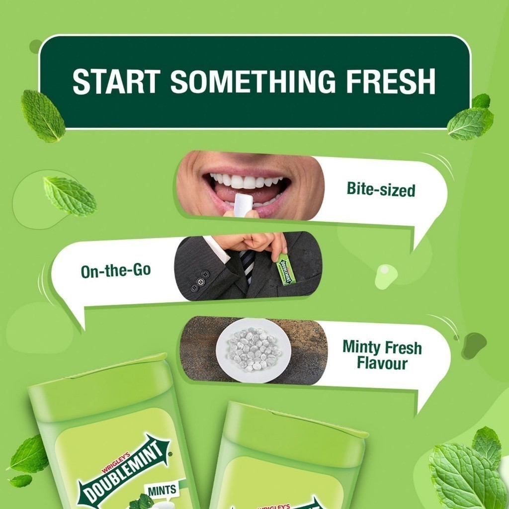 DOUBLEMINT® Mints Peppermint Candy 20s (Pack of 2) | Sugar-free Mint ...