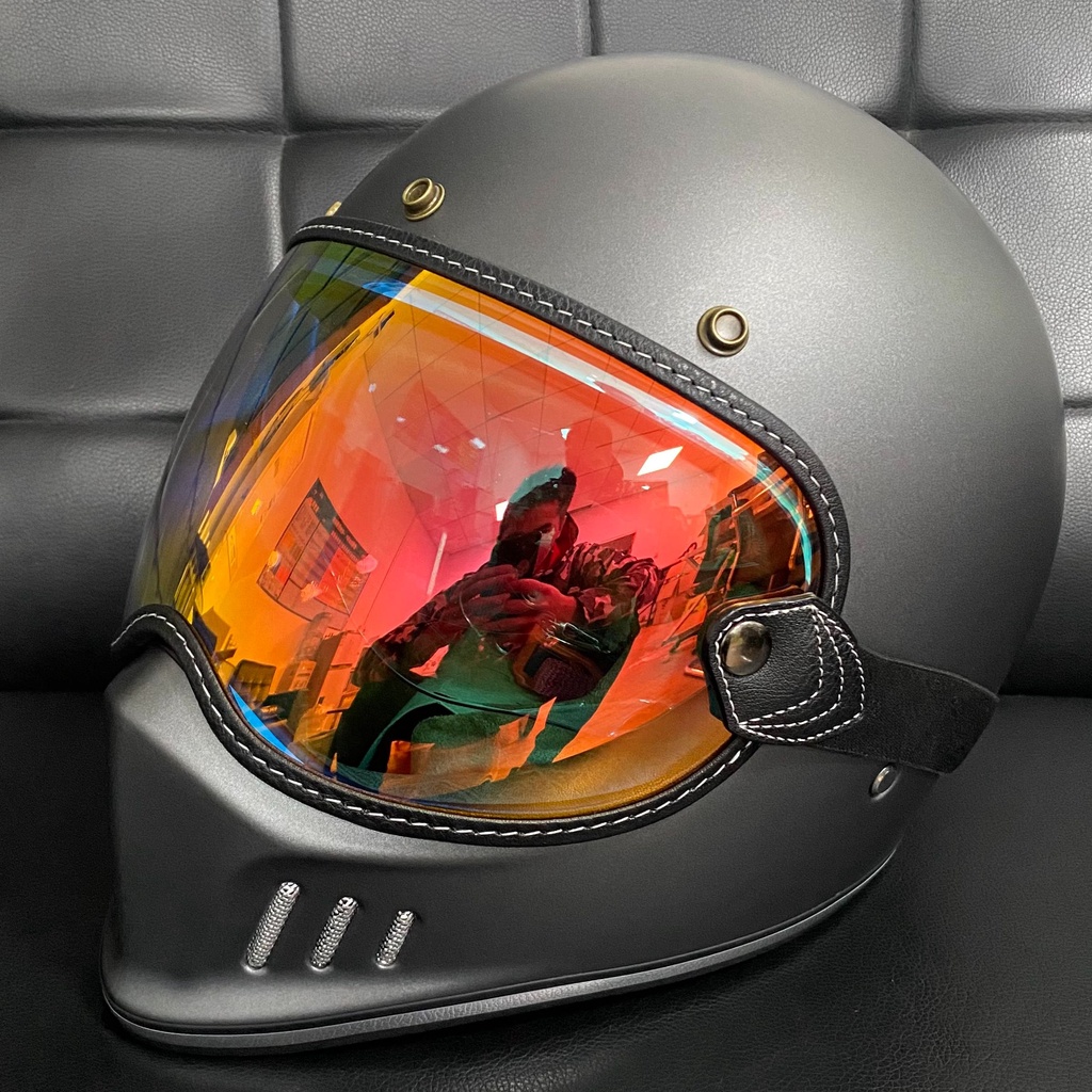 Big Size Motorcycle Helmet Bubble Visor Lens Fit For Retro SHOEI EX ...