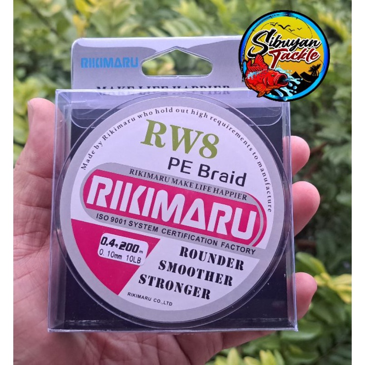 RIKIMARU RW8 PE Braided Fishing Line 200m 8x Strands | Shopee Philippines