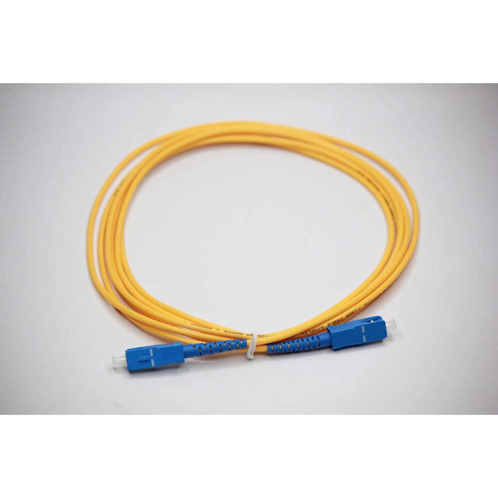 DIY ELECTRONICS FIBER OPTIC PATCH CORD SC/UPC to SC/UPC SINGLE-MODE ...