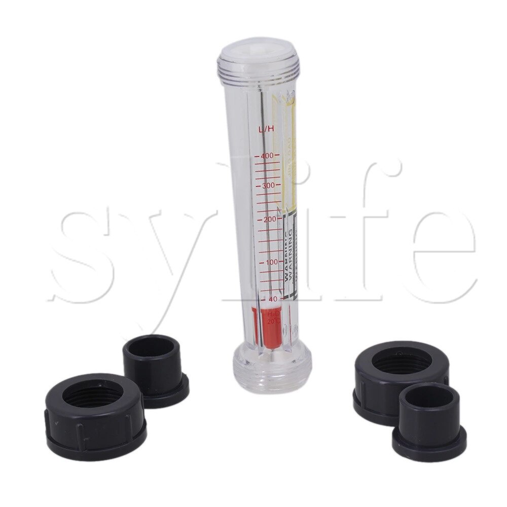 15mm Connector 40-400L/H Pipeline Water Liquid Flow Meter Flowmeter ...