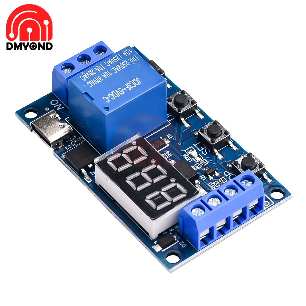 DC 5V Dual MOS LED Digital Time Delay Relay Trigger Cycle Timer Delay ... DC 5V Dual MOS LED Digital Time Delay Relay Trigger Cycle Timer Delay ...