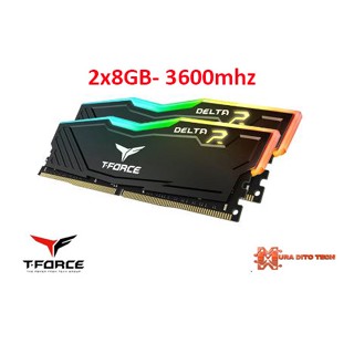 T-force Delta 16Gb 32Gb 3200Mhz / 3600Mhz Black White Tforce RGB DDR4 ...