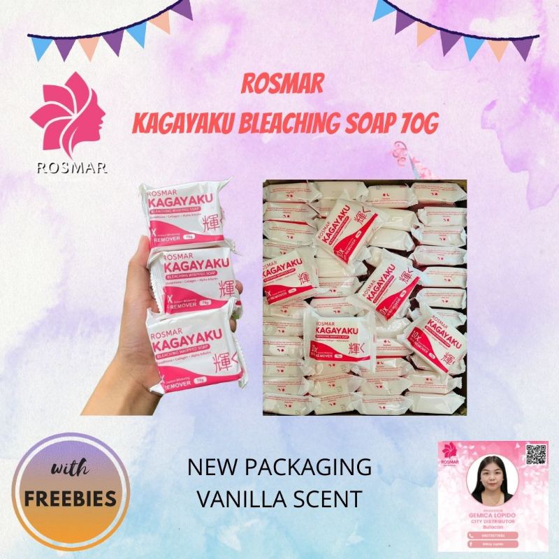 【Hot Sale】ROSMAR KAGAYAKU SOAP (NEW PACKAGING W/ Qr Code) | Shopee ...