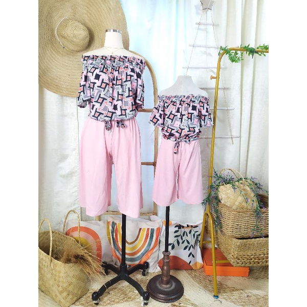 Hyunjoo Mother and Daughter Twinning Jumpsuit Matchy Set | Shopee ...