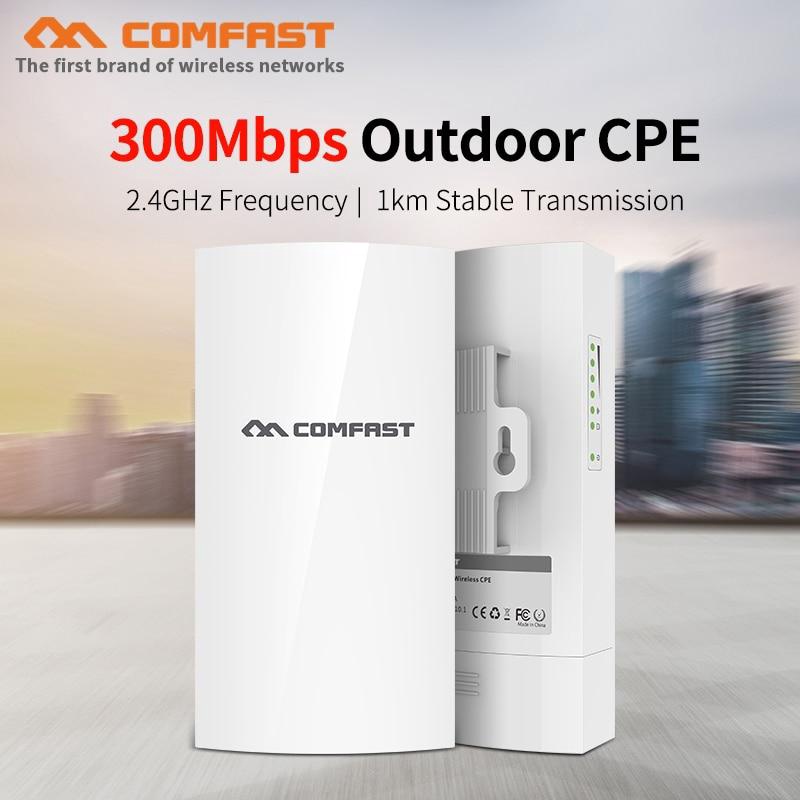 New COMFAST CF-E130N-V2 300Mbps Outdoor mini CPE wireless Bridge 1KM Stable Transmission ...