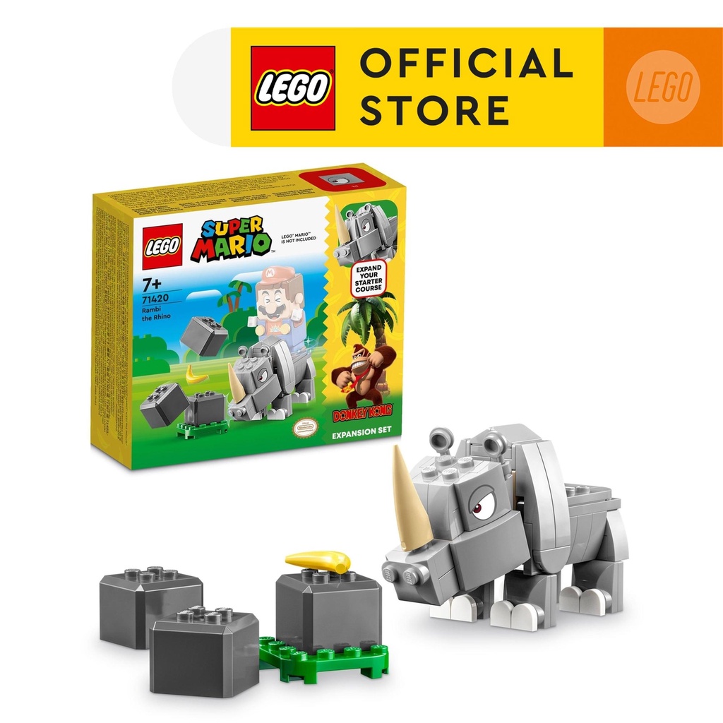 LEGO Super Mario 71420 Rambi the Rhino Expansion Set (106 Pieces ...