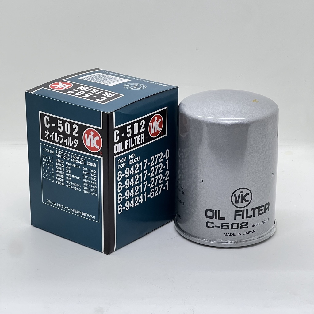 C-502 Vic Oil Filter For Isuzu KB, Gemini Dsl. (Long Type) | Shopee ...