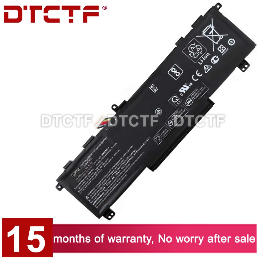 DTCTF 11.55V 52.5Wh 4323mAh Model SD03XL HSTNN-OB1R Battery For HP 15 ...