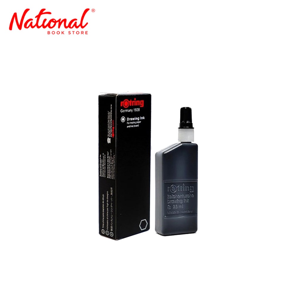 Rotring Drawing Ink Black 23ml 591017 - Drawing & Technical Supplies ...