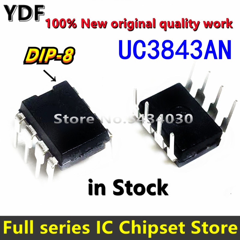 (10pcs) 100% New UC3843AN UC3843A DIP UC3843 3843AN UC3843B UC3843 ic ...