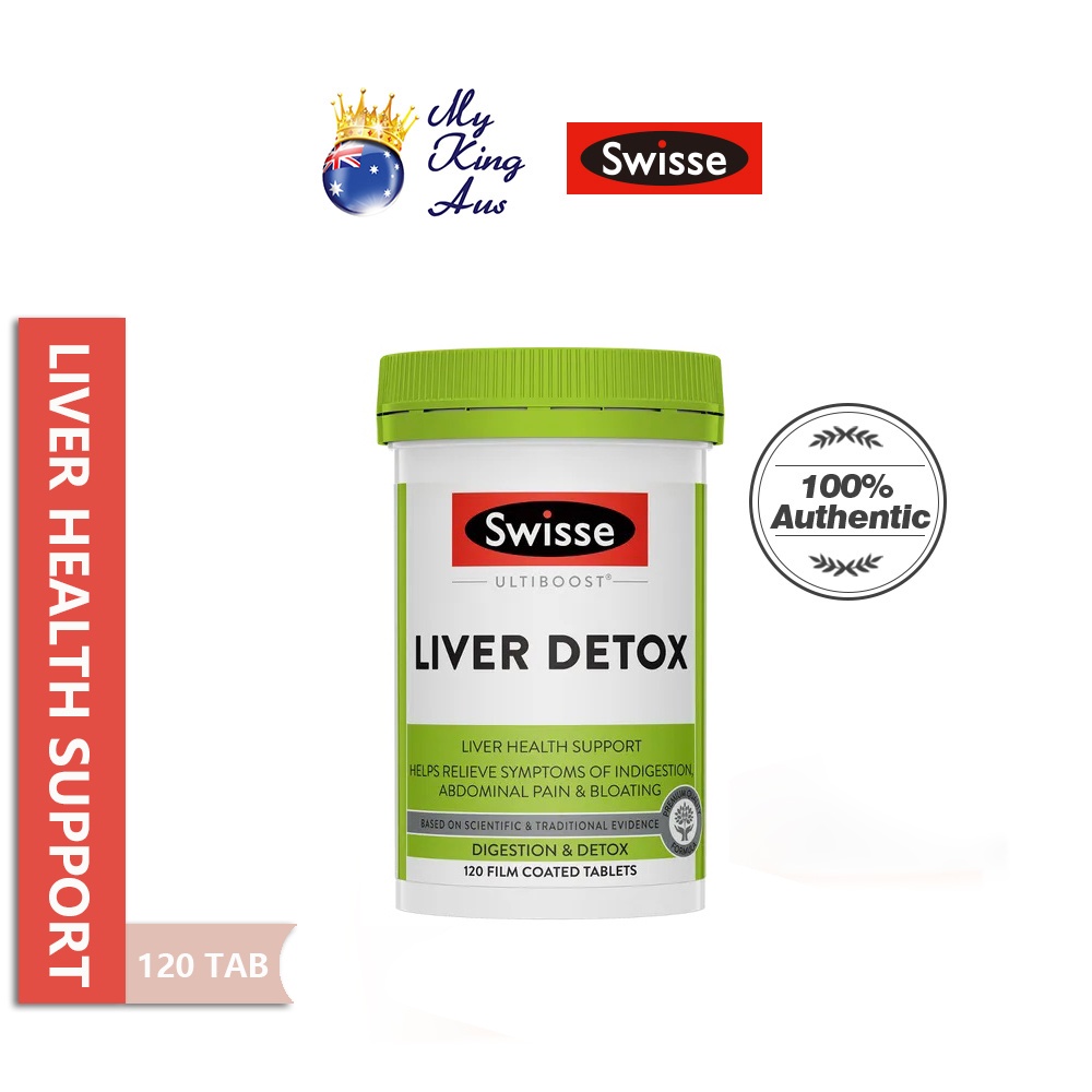 Swisse Ultiboost Liver Detox 120 Tablets Milk thistle Turmeric ...
