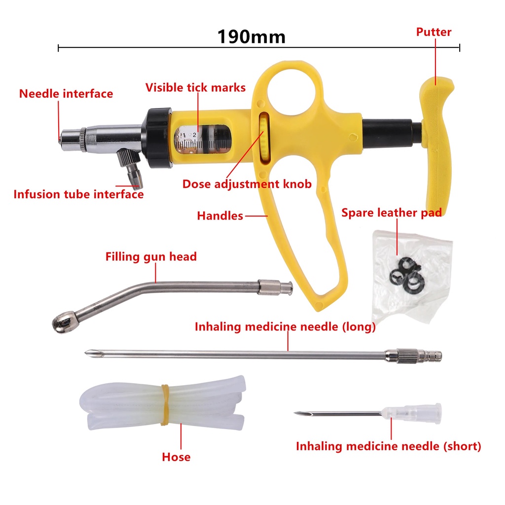 5ml/10ml Continuous Syringe Injector Infusion Device Pig/Cattle/Sheep ...