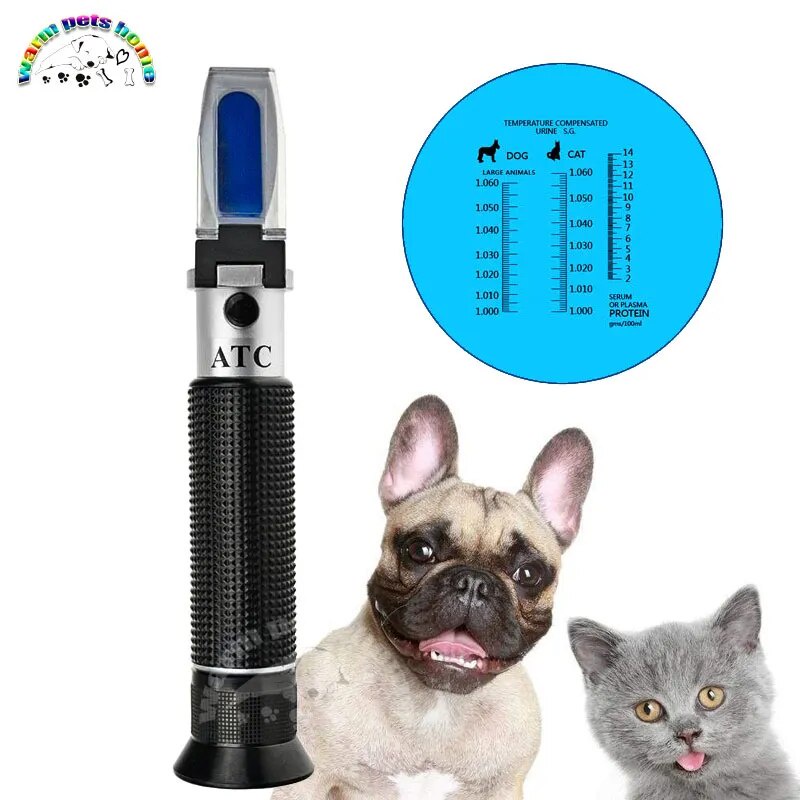 Urine Specific Gravity Refractometer Animal Urine Hydrometer Dog Cat ...