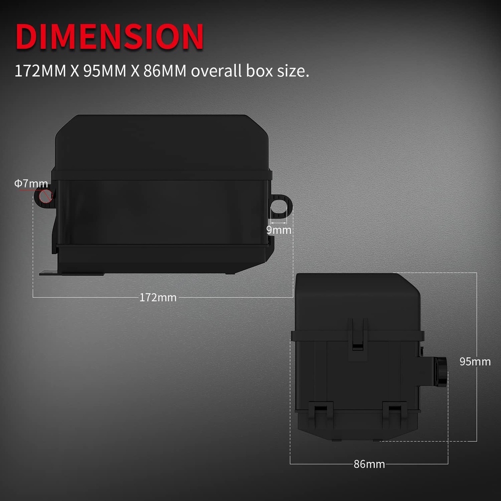 LY ∈Daiertek 12V Relay Box 6 Slots Relay Block 6 Way Atc/Ato Fuse Relay ...