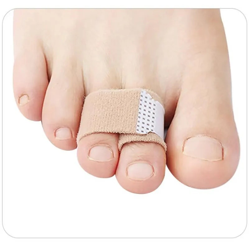 ⋌5/10/20Pcs Fabric Toe Finger Separator Splint Wraps Hammer Toe Hallux ...