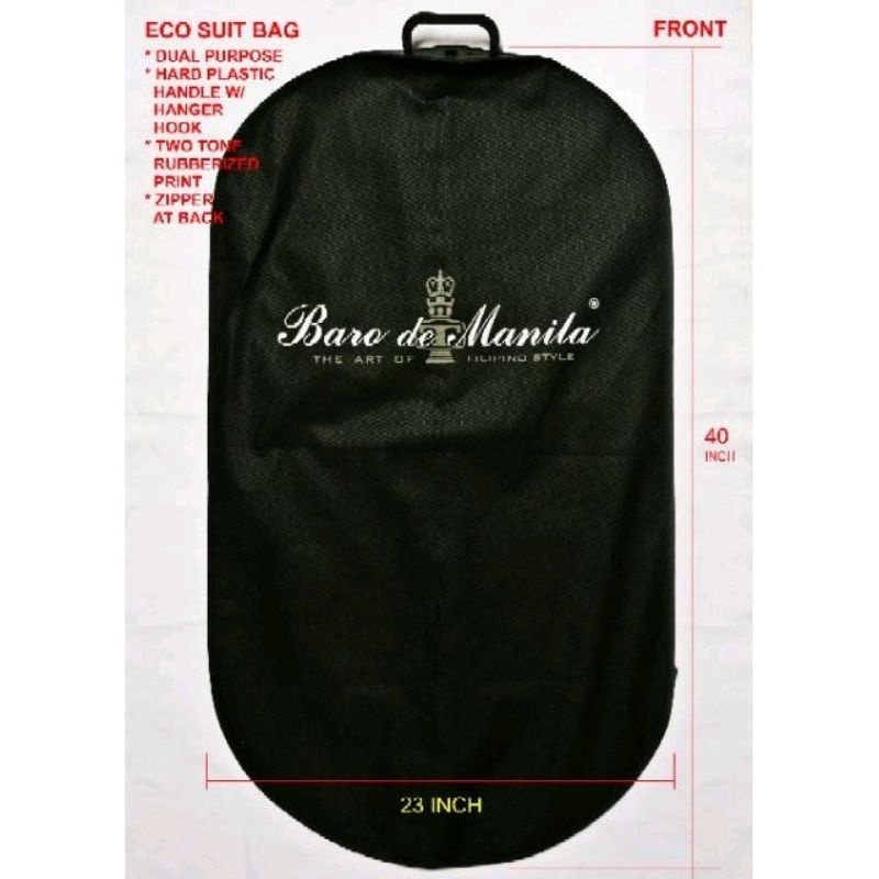 Baro de Manila eco suit bag plain (No handle) & with print and handle | Shopee Philippines