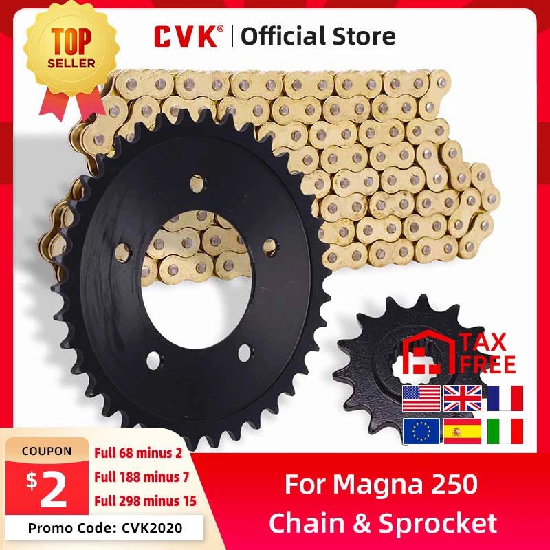 CVK A Set Front And Rear Chain Sprocket Gear Disc Wheel Kit For Honda ...
