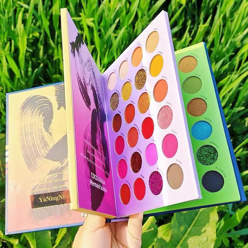 #Waterproof and sweat resistant# 72 Color Book Eyeshadow Palette Beads ...