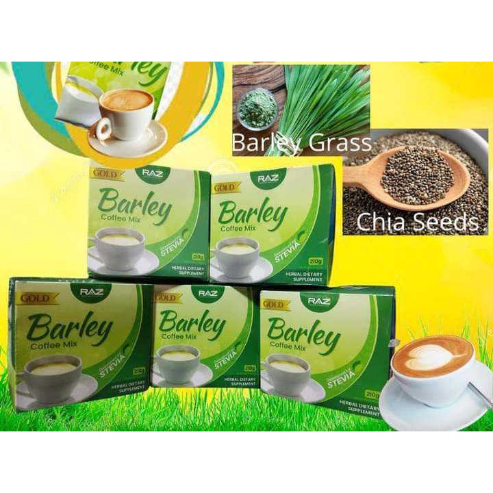 Raz Barley Coffee Mix with Chia Seeds 10sachet per box (21grams per ...