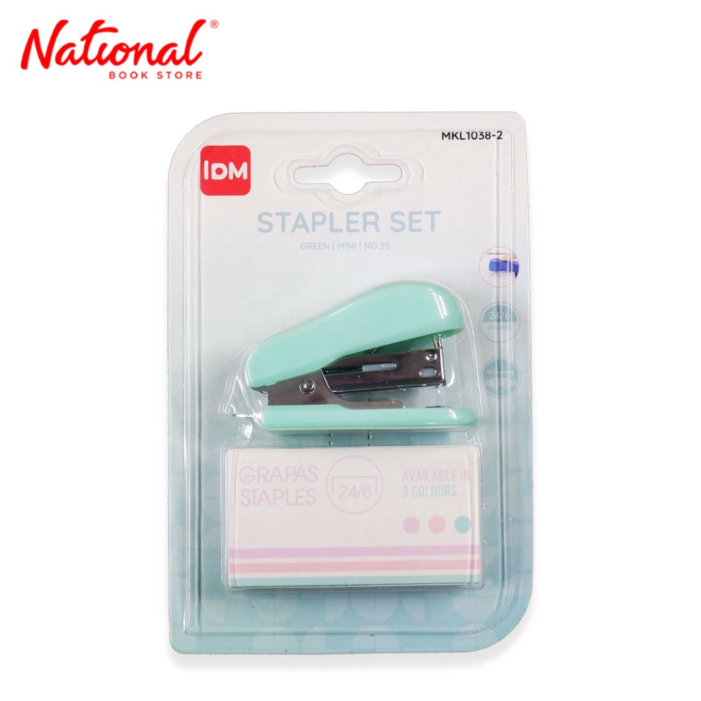 Stapler Set No. 35 Mini with Staple Wire 15 sheets MKL1038-2 - School ...