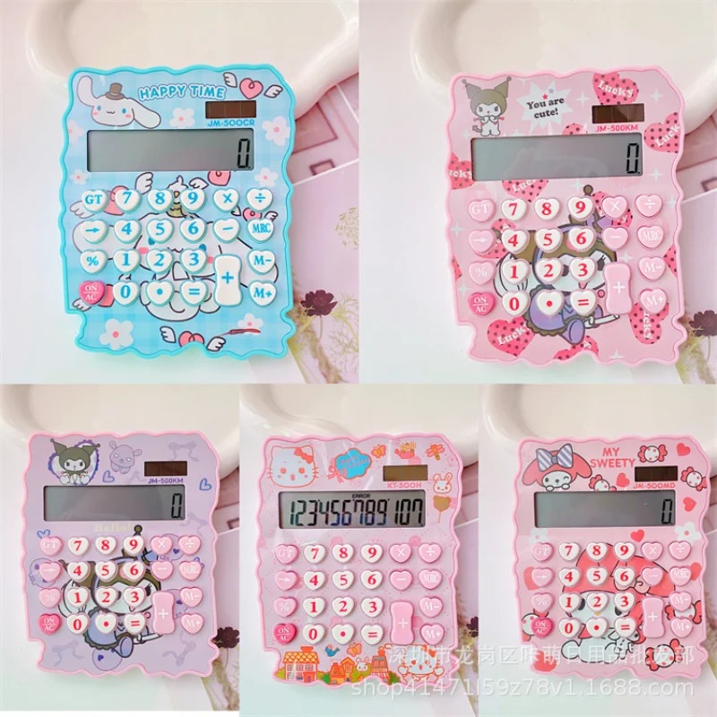 Sanrio Hello Kitty Cinnamoroll Kuromi Calculator Mini Computer Anime ...