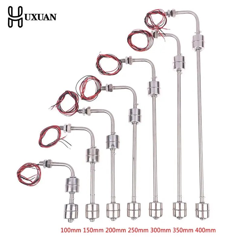 100-400mm Stainless Steel Right Angle Water Level Sensor Liquid Float Switch Tank Pool | Shopee ...
