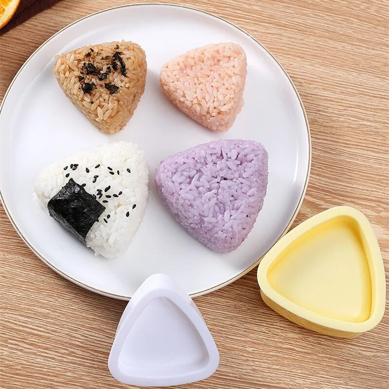 ☄New DIY Sushi Mold Onigiri Rice Ball Food Press Triangular Sushi Maker ...
