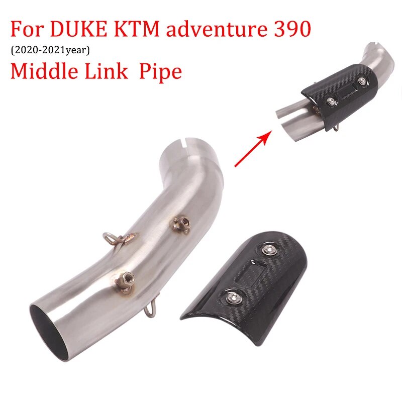 Motorcycle Exhaust Pipe Modified Middle Link Pipe Connecting Muffler ...