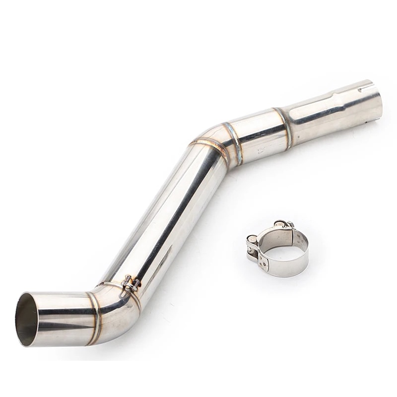Motorycle Exhaust Pipe Link Connect Tube Slip on Exhaust Muffler Pipe ...