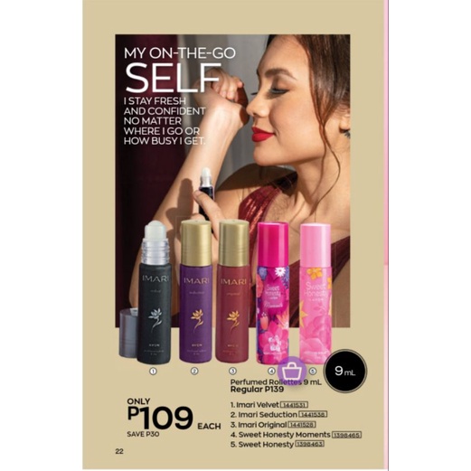 AVON ROLETTE (Imari Fragrance, Sweet Honesty, Far Away) | Shopee ...