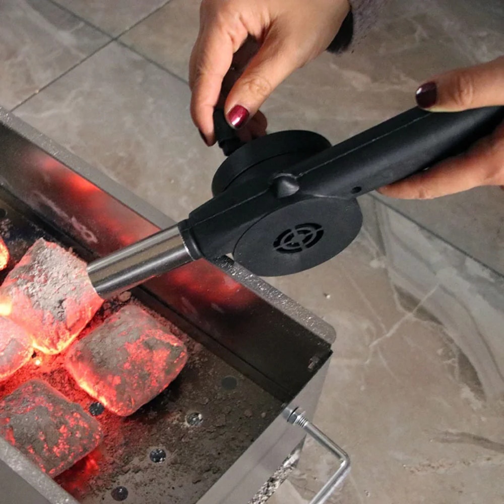 Manual Barbecue Combustion Blower Picnic Camping Fire-supporting ...