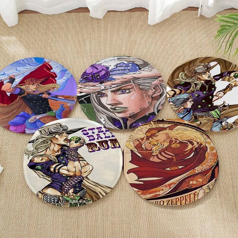 ~Gyro Zeppeli Jojo Steel Ball Run Four Seasons Seat Cushion Office ...