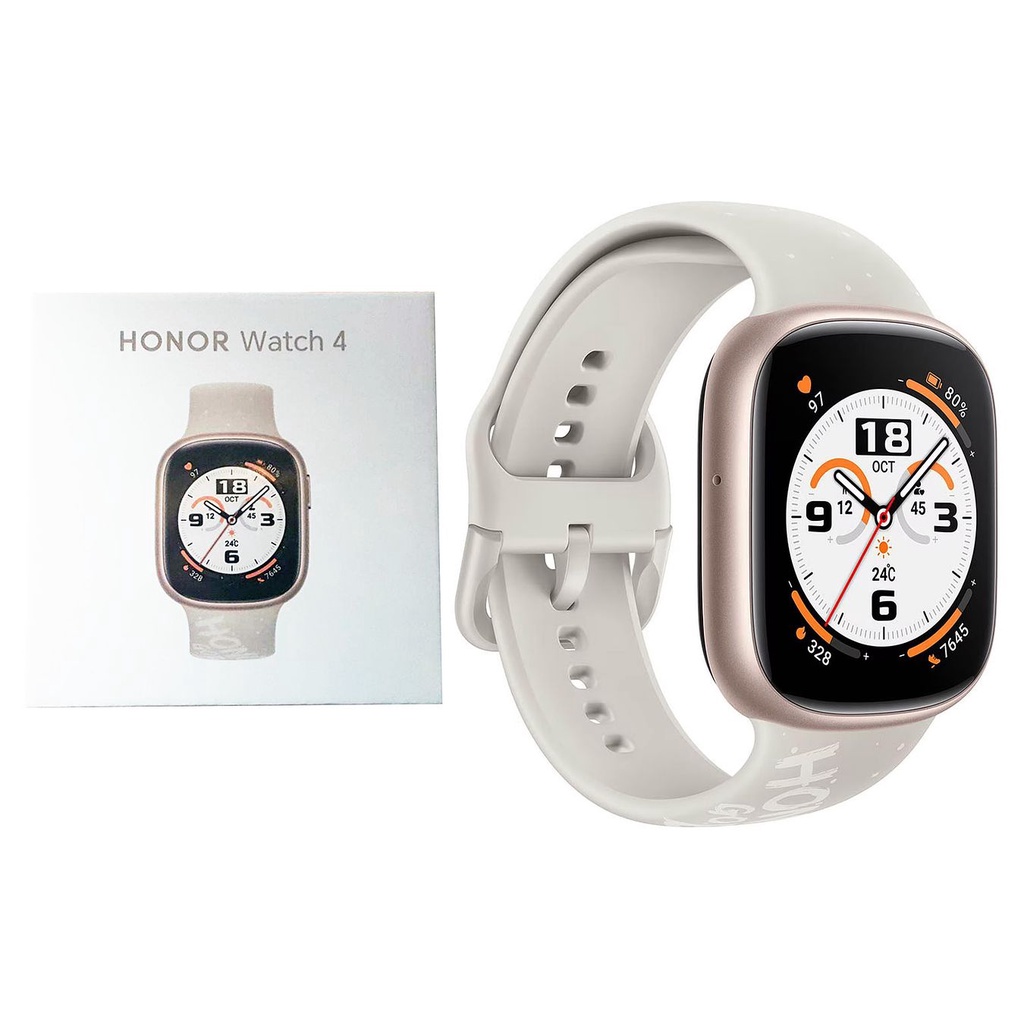 HONOR Watch 4 GPS Smartwatch (Gold) TMA-B19 - 1.75-inch AMOLED, 50m ...