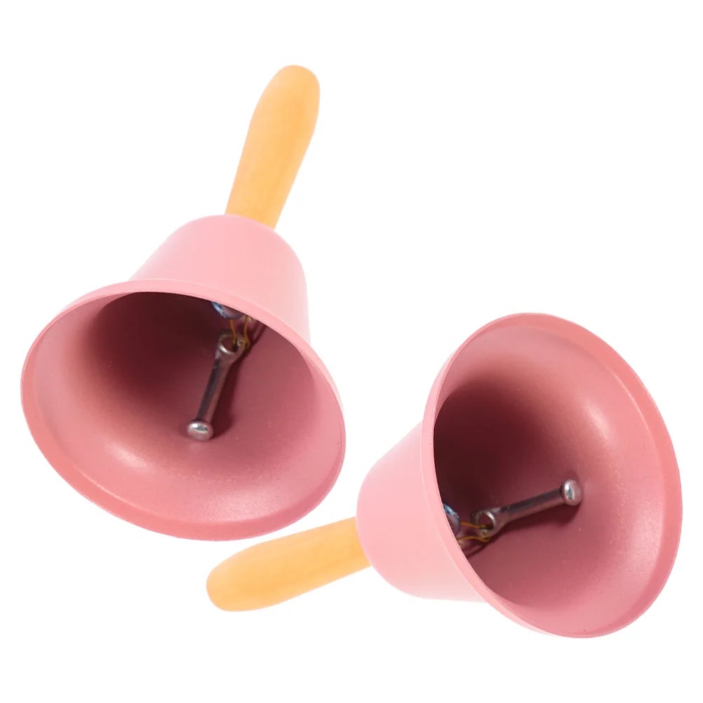 ☺2 Pcs Christmas Decorations Hand Bells Metal Bar Service Table ...