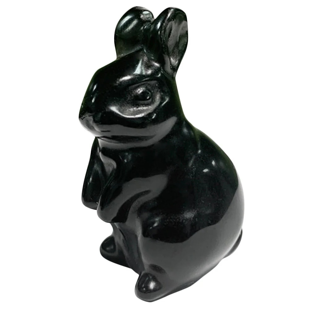 ♡Crystal Bunny Figurine Lovely Rabbit Craft Exquisite Crystal Rabbit ...