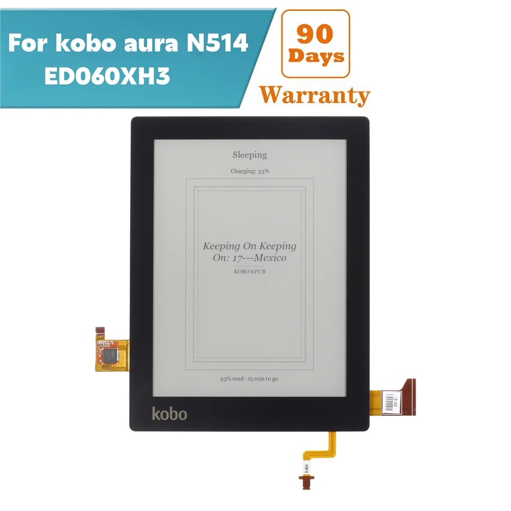 Original 6 Inch Eink Screen ED060XH3 For Kobo Aura N514 (non-HD) Ebook ...