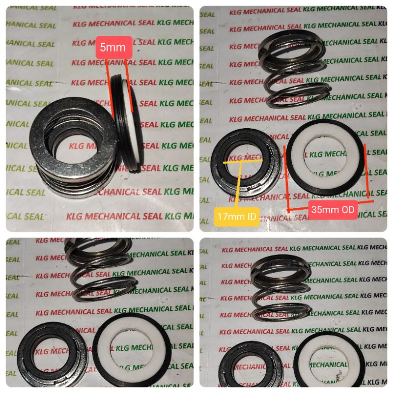 Mechanical seal 17mm 35od Long spring water pump | Shopee Philippines