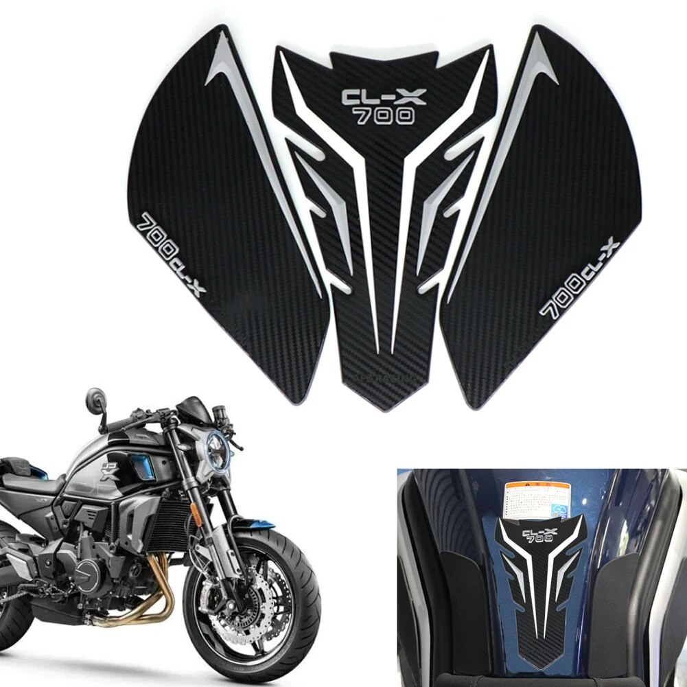 Motorcycle Fuel Tank Pad Protector Sticker Side Pad Knee Grip Decal Kit
