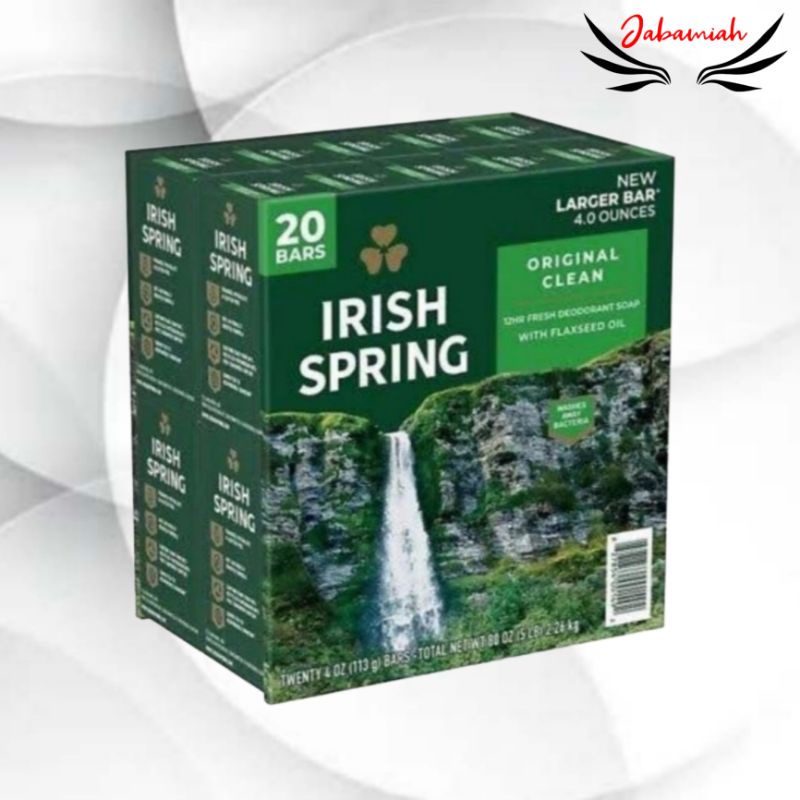 Irish Spring Clean Scent pack of 20 bars pack | Shopee Philippines