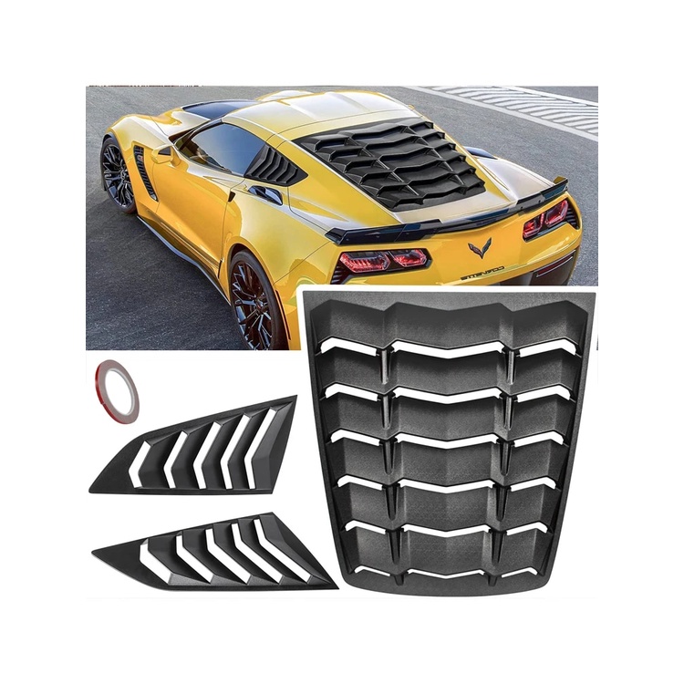 ⓥRear & Side Window Louvers for C7 Corvette Stingray, Grand Sport, Z51 ...