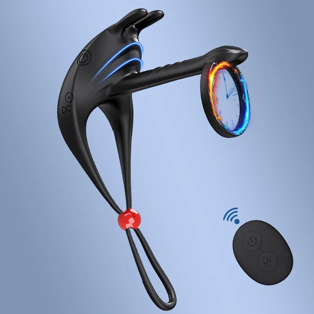 Adjustable Vibrating Penis Ring for Men Remote Control Cock Ring ...