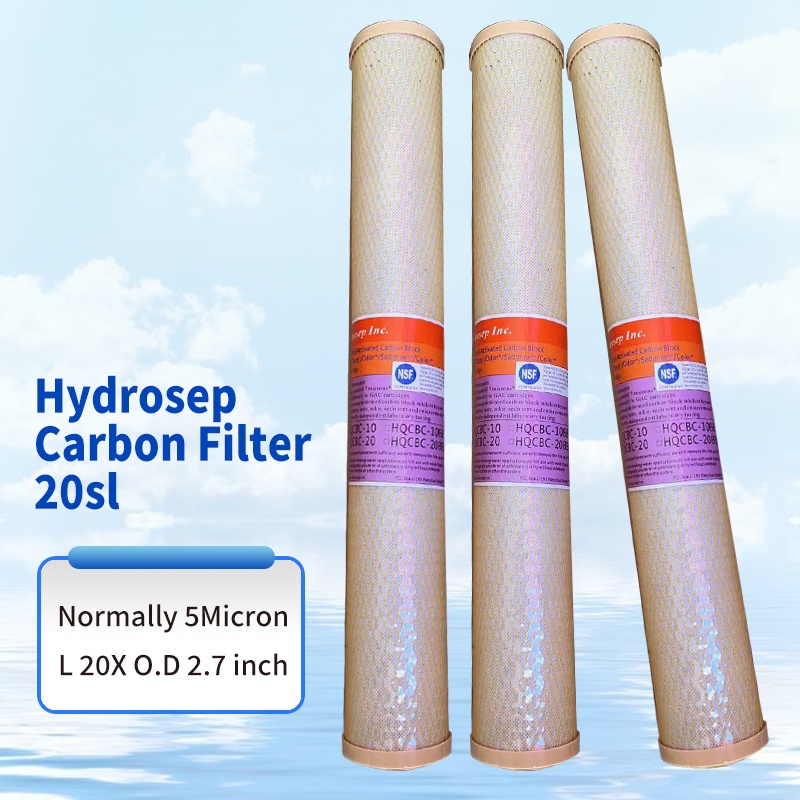 Hydrosep 20SL Activated Carbon Block Coconut Shell Filter | Shopee ...