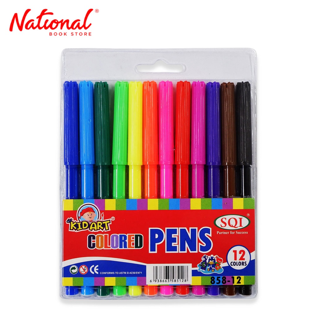 Kid Art Coloring Pen 858-12 12 Colors - School Supplies - Art Supplies ...