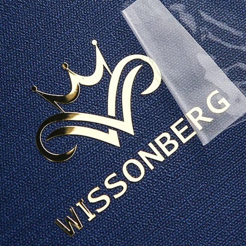 ️Custom Customize Luxury Gold Adhesive Label Transfer Metal Sticker ...