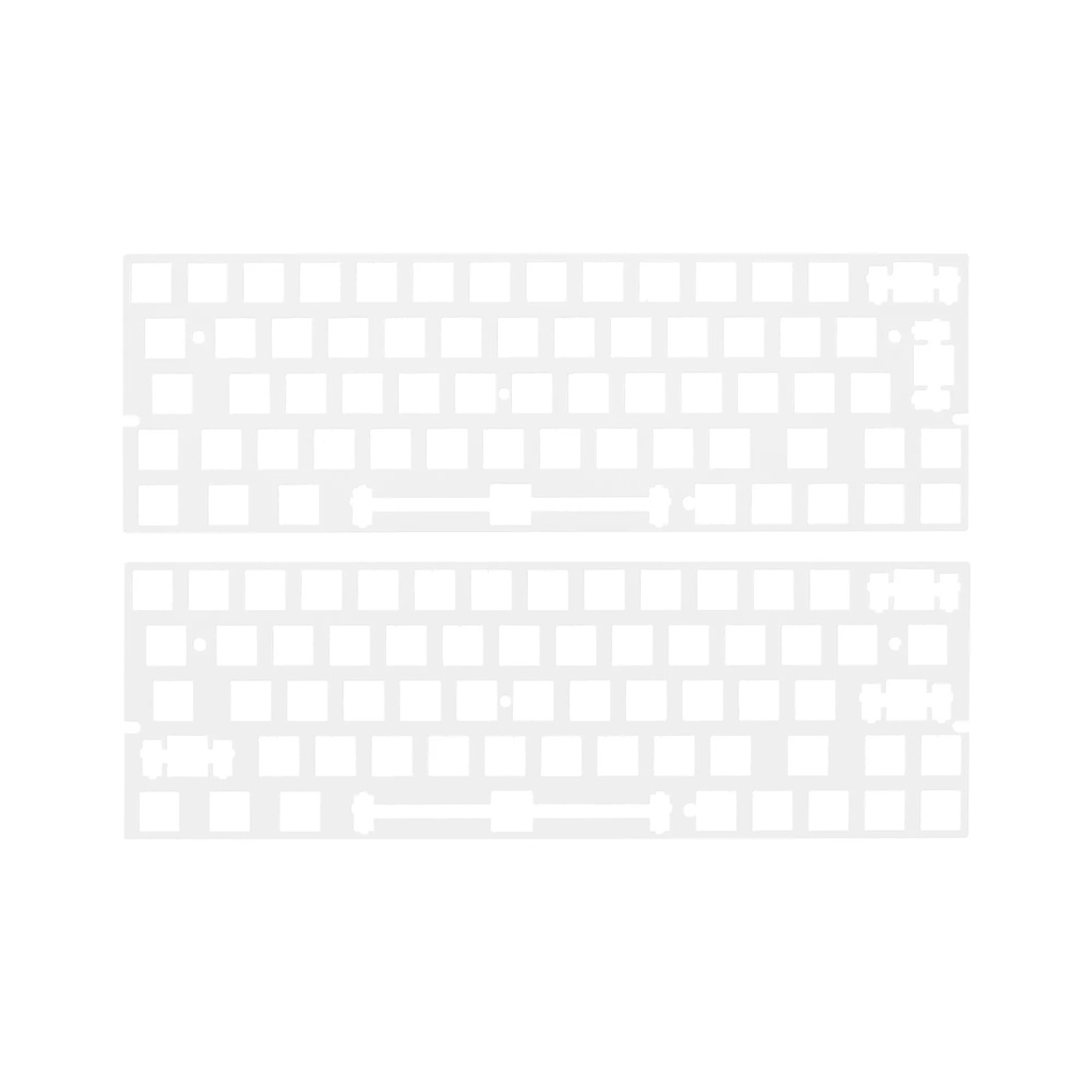 유60% PC Plastic Mechanical Keyboard Plate 1,5mm thickness support xd60 ...