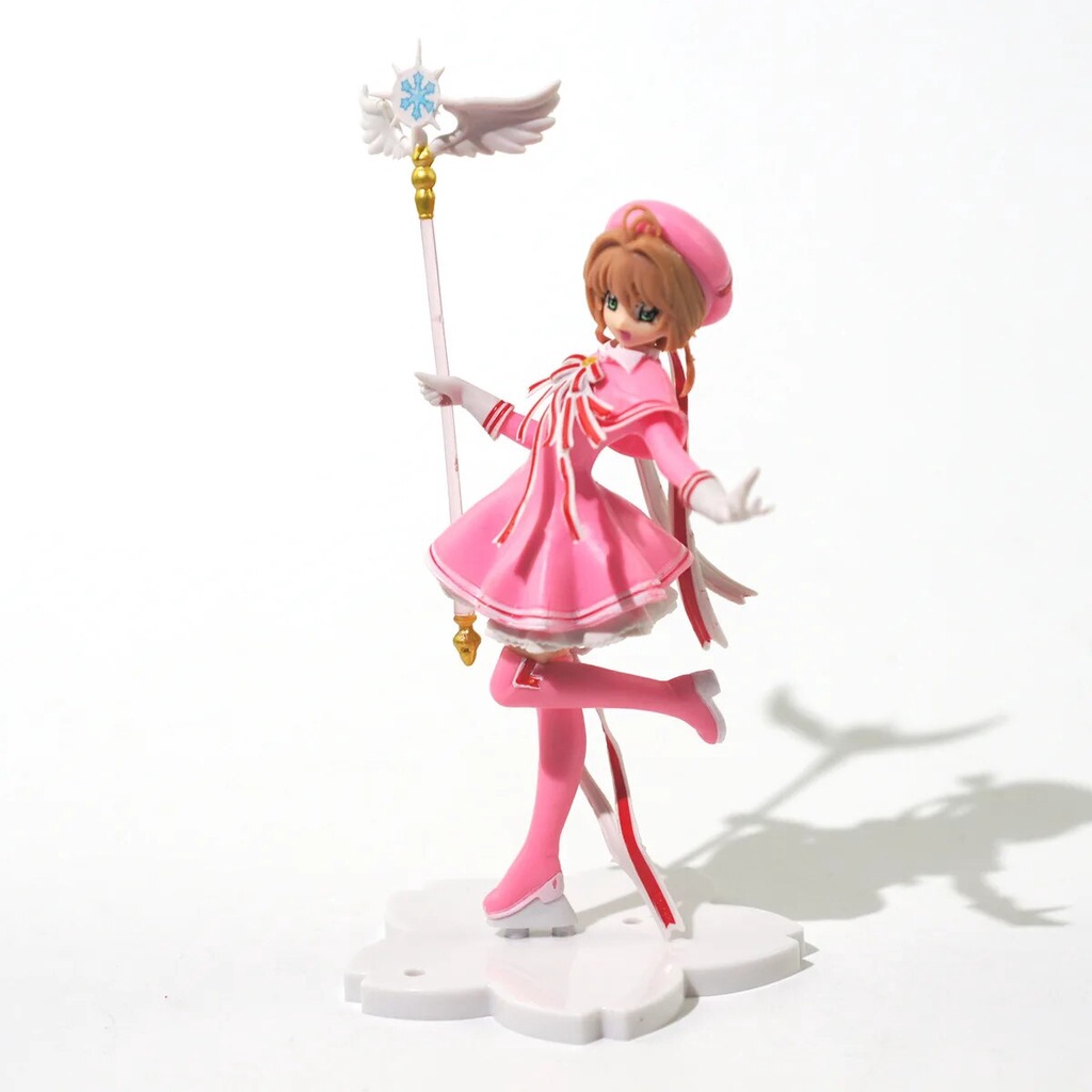 유1PC Anime Lovely Pink Card Captor SAKURA Action Figures Toys Girls PVC ...