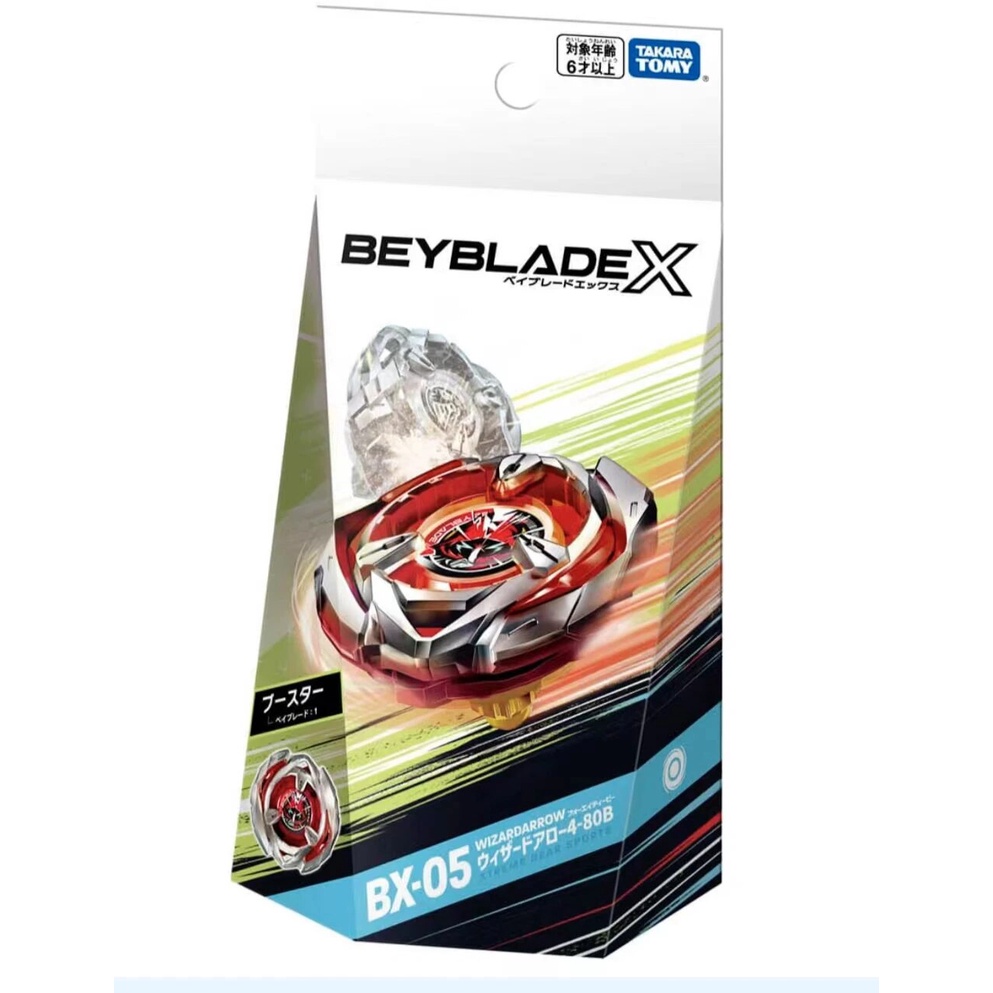 BX-05 Takara Tomy Official BEYBLADE X Booster Wizard Arrow 4-80B e☯qjWs | Shopee Philippines