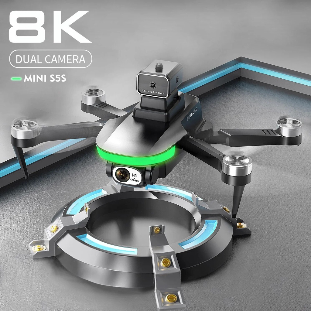 유New 2023 S5S Mini Drone 4k Profesional 8K HD Camera Obstacle Avoidance Aerial Photography ...