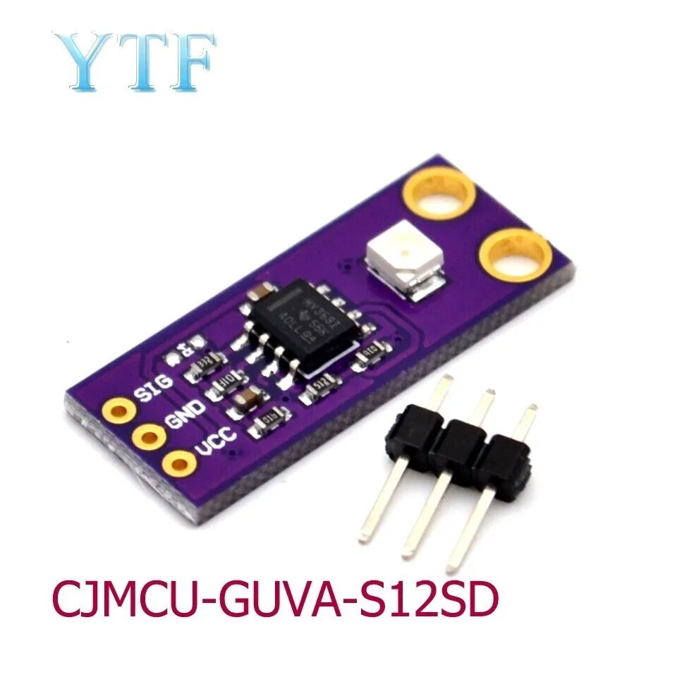 ♨GUVA-S12SD UV Detection Sensor Module S12SD Light Sensor Diy Kit Electronic PCB Board Module ...